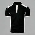DAFPZW Waffleknit Golf Shirts for Men Summer Casual Button V-Neck Short ...