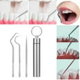 "VIVIDCRAFT Stainless Steel Toothpicks, Reusable Floss Dental Picks for ...