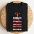 Archery My Perfect Day Wake Up Eat Breakfast Lunch Gift T-Shirts ...