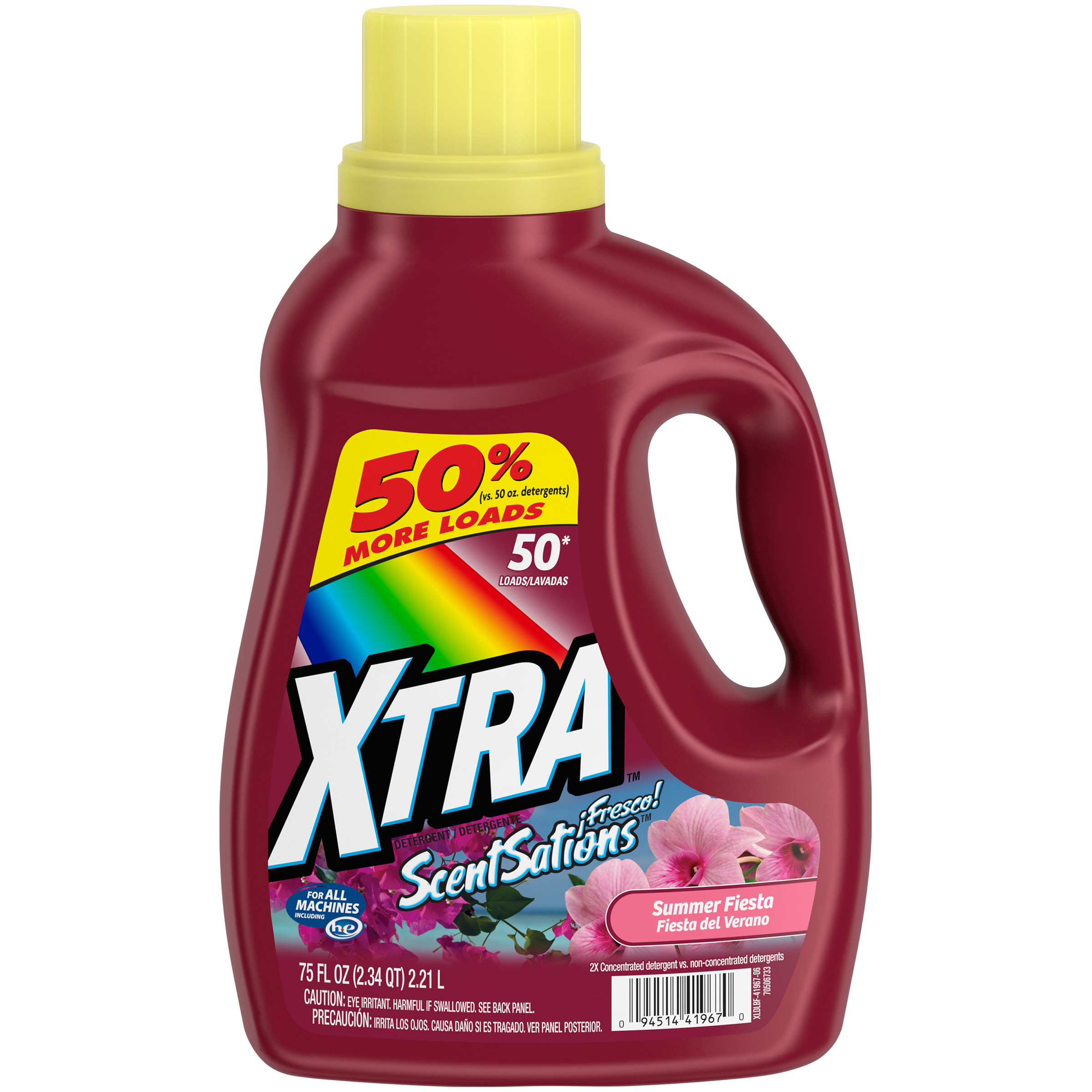 Xtra Liquid Laundry Detergent Summer Fiesta 75oz Walmart Xtra Liquid Laundry Detergent Summer Fiesta 75oz Walmart