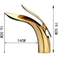 Brass Faucet, Single Handle Single Hole Bathroom Sink Faucet, Washbasin ...