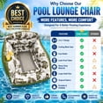 3-in-1 Inflatable Pool Lounge Chair, Adult Water Sofa Float with Cup ...