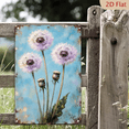 5 Dandelion Vintage Rustic Metal Wall Art, 8x12 Inch Vertical Painterly ...