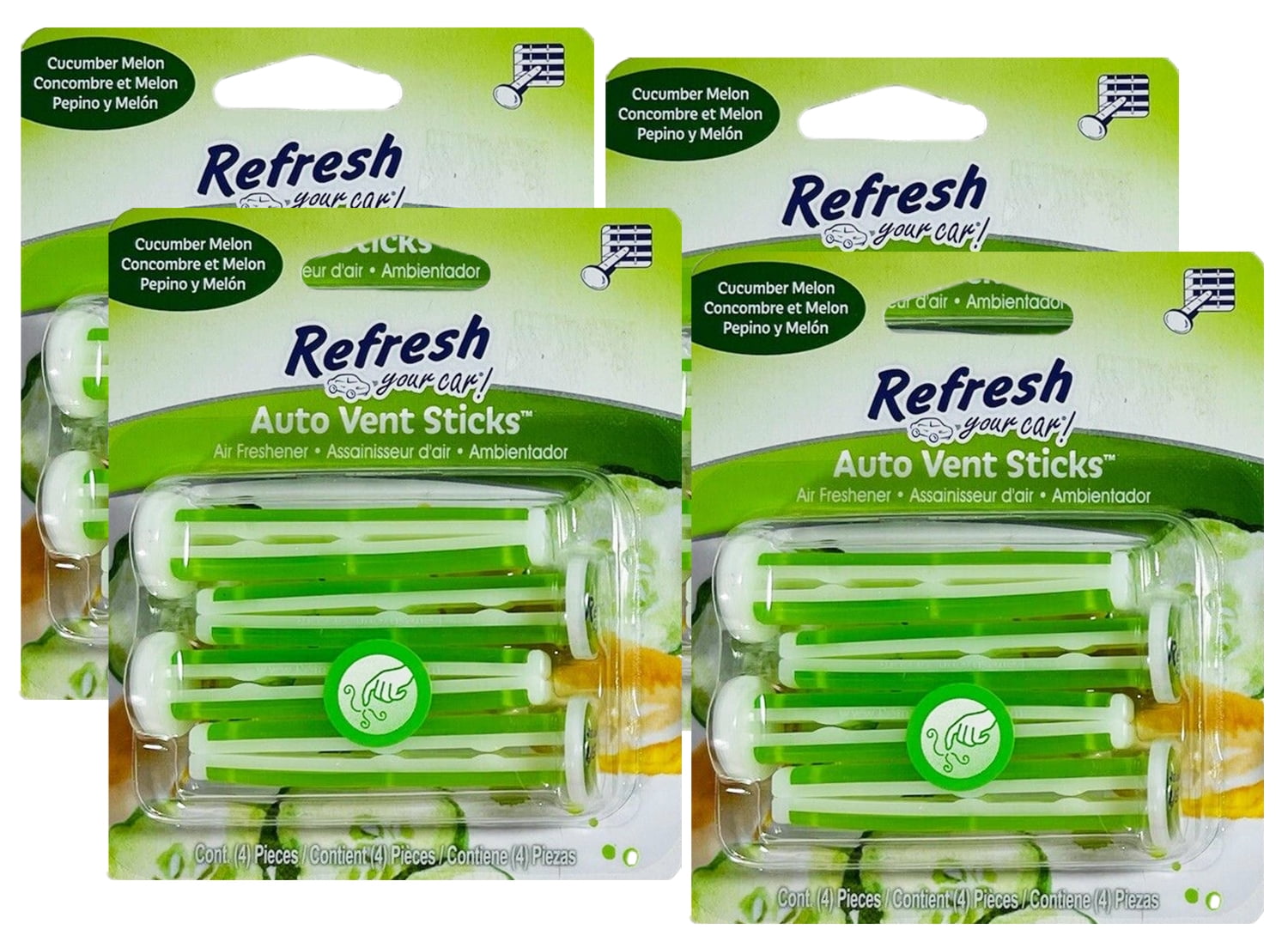 Refresh Your Car! Car Air Fresheners Vent Sticks, Odor Eliminator for ...