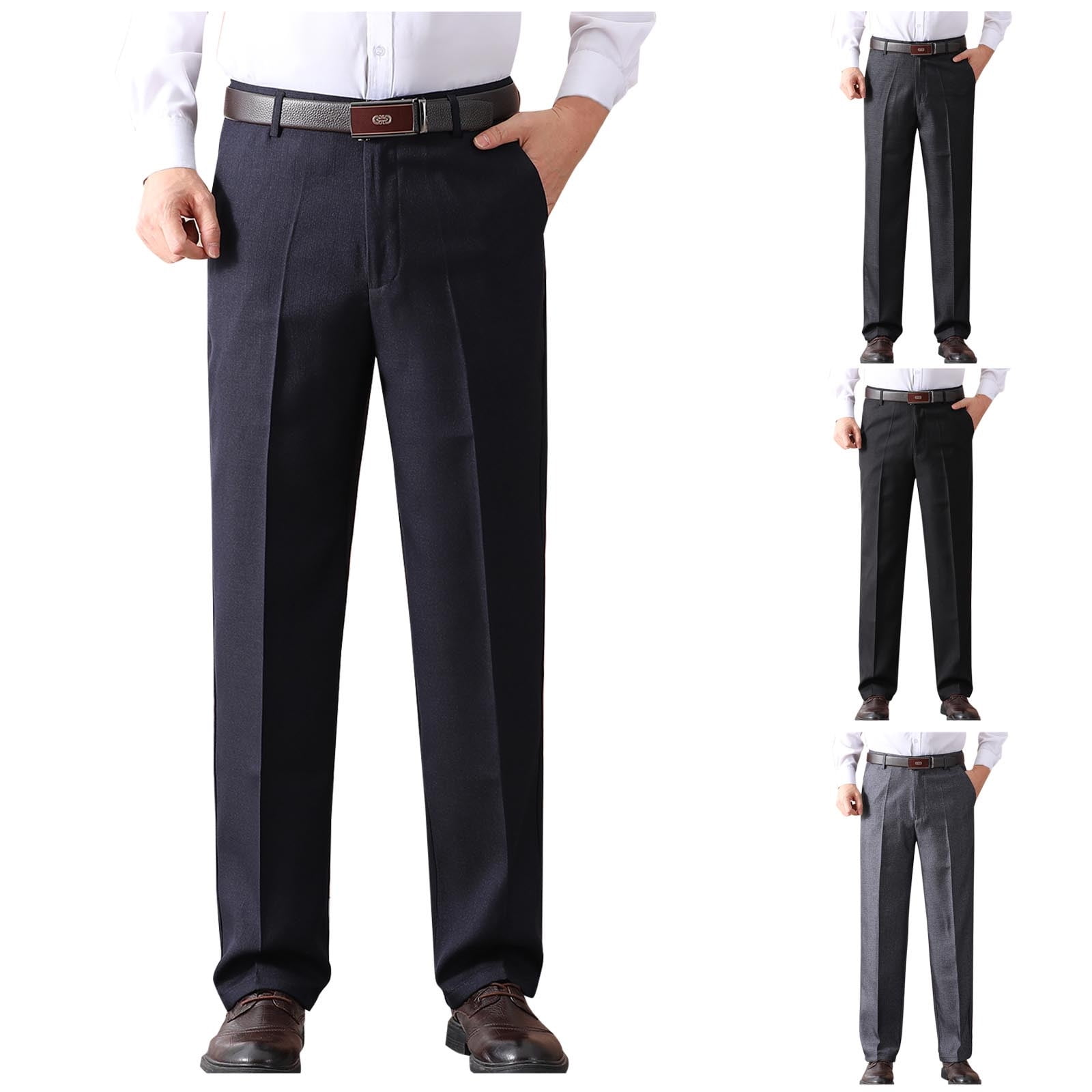 Click here for Styesk Mens Pants Men Pocket Zipper Suit Pants Str... prices