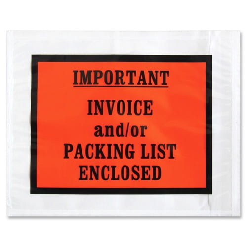 Buy Sparco Pre-labeled Important Invoice Envelopes Packing List - 5 1/2 ...