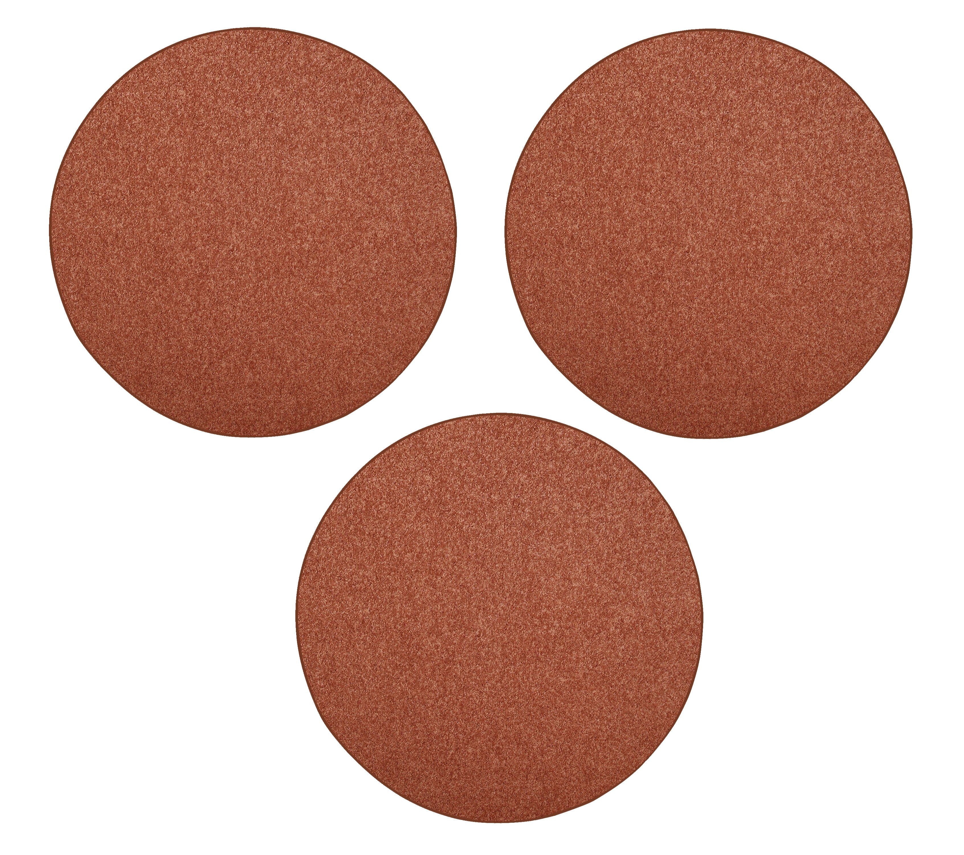 Furnish My Place Modern Plush Solid Rust Color Rug - Pets and Kids ...