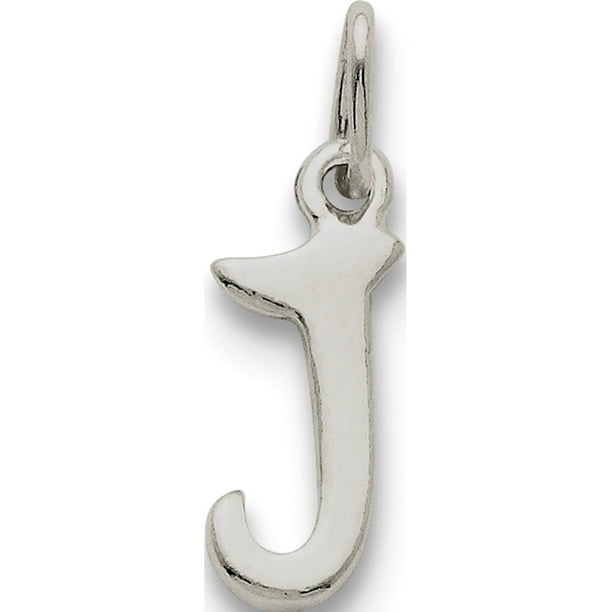 925 Sterling Silver Initial J (7to8x13mm) Pendant / Charm - Walmart.ca