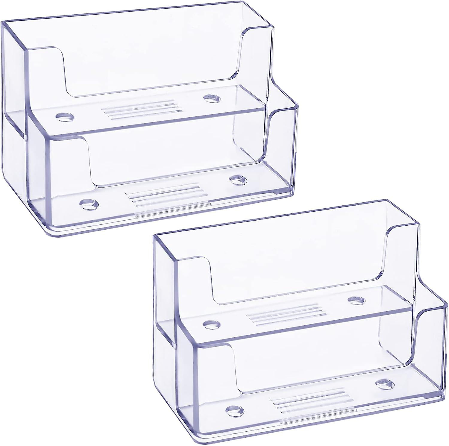 Tarjeteros Transparentes CHAO 2 Piezas de Plástico para Tarjetas de ...