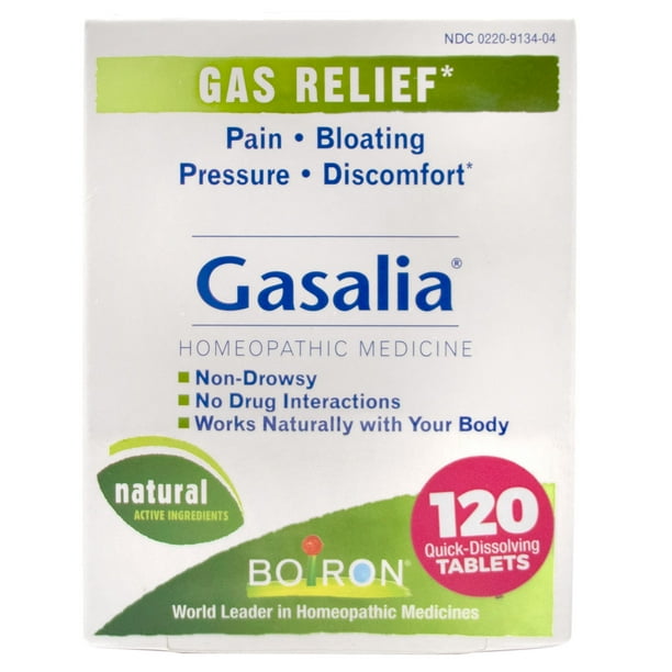 Boiron Gasalia Tablets, Homeopathic Medicine for Gas Relief, Pain ...