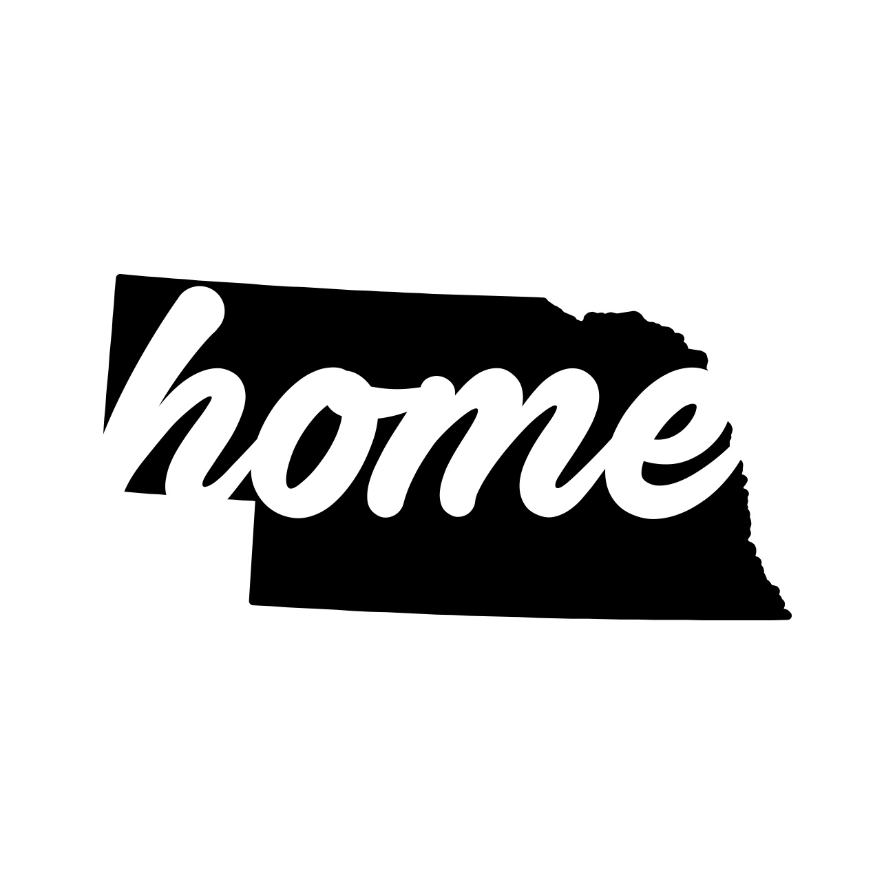 Nebraska Home Sticker Decal Die Cut - Self Adhesive Vinyl ...
