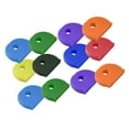 Icolorfuled 12 Pcs PVC Key Caps, Flexible Key Covers, Colored Key ...