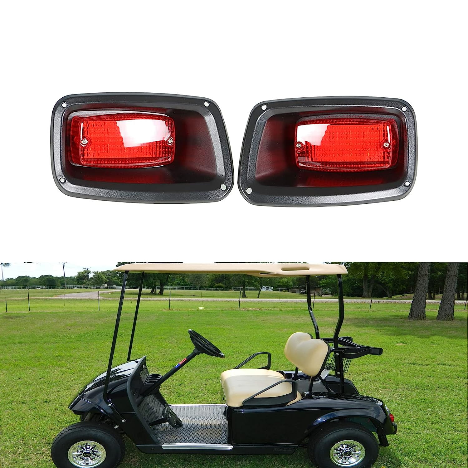 ALL-CARB Golf Cart Full LED Rear Tail Light (2 LED Taillights ...