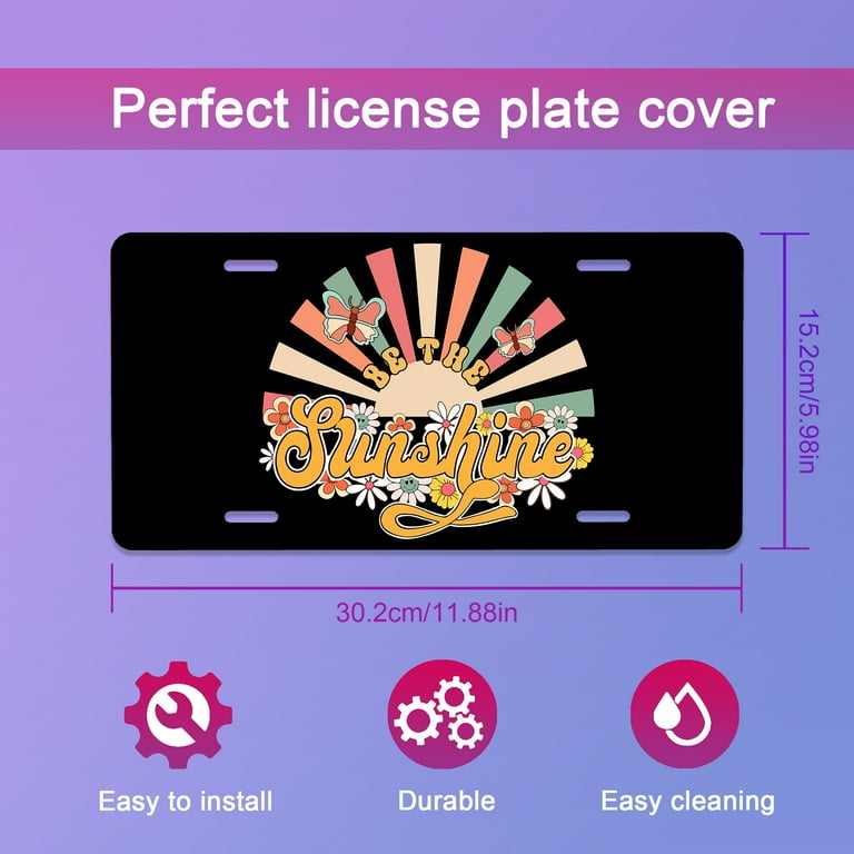 Sunshine Car Plate Sunshine With A Little Hurricane Novelty License