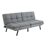 Mainstays Memory Foam Futon with 72" Grey - Walmart Business Supplies