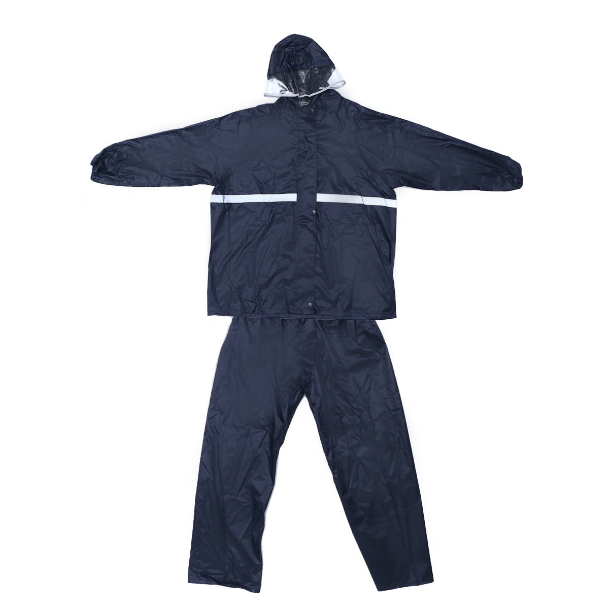 Thicken Two-piece Rain Suit with Reflective Stripe Cycling Raincoat ...