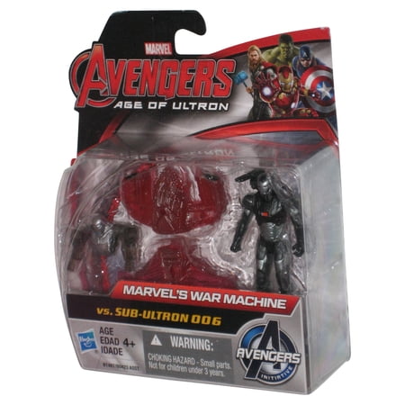 Marvel Avengers Age of Ultron War Machine vs Sub-Ultron 006 2.5-inch ...