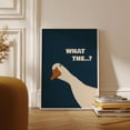 Affixzi Goose Wall Art, Quirky Bird Print, Minimalist Decor for Kitchen ...