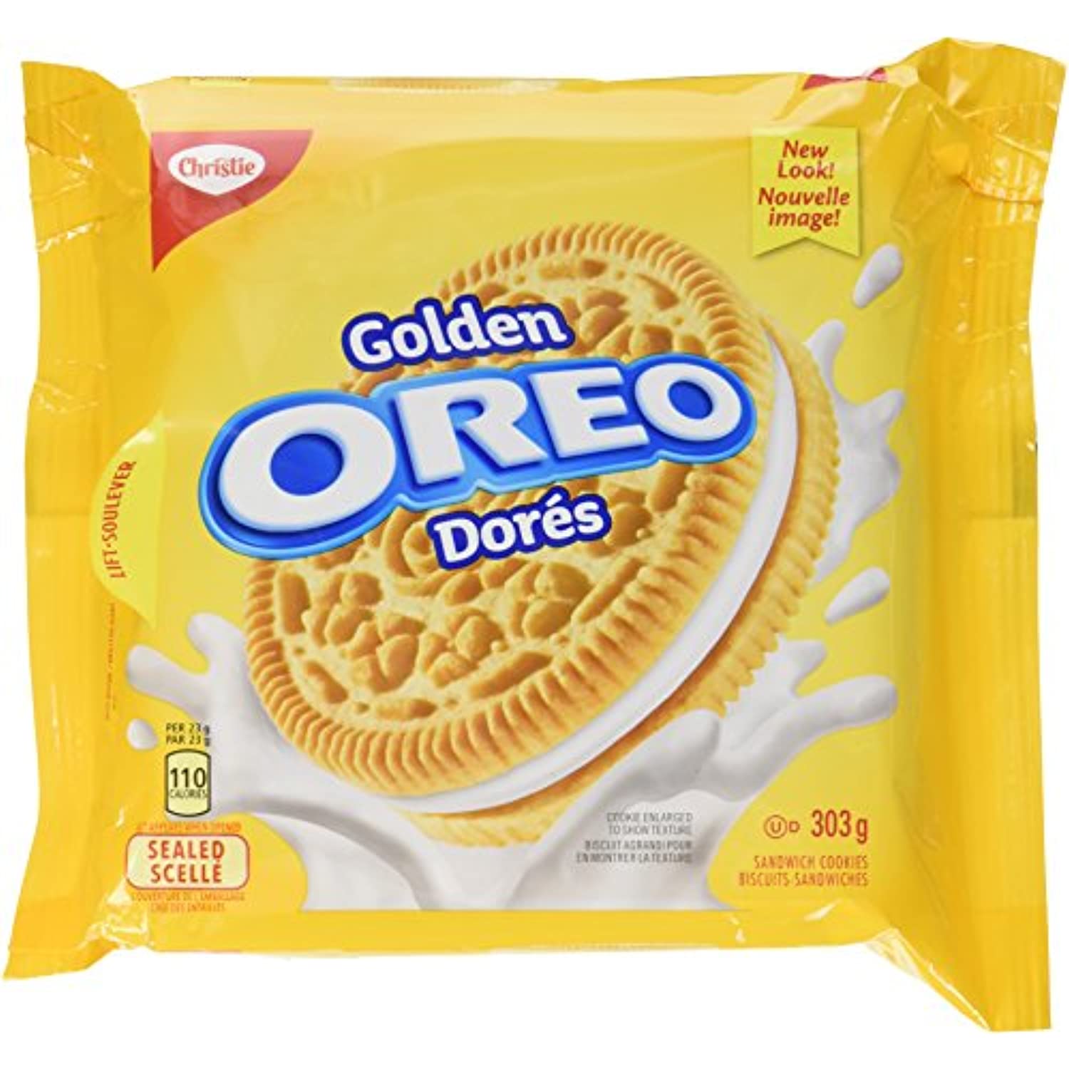 Oreo Golden Sandwich Cookies, 303G/10.7Oz, Bag, Imported From Canada ...