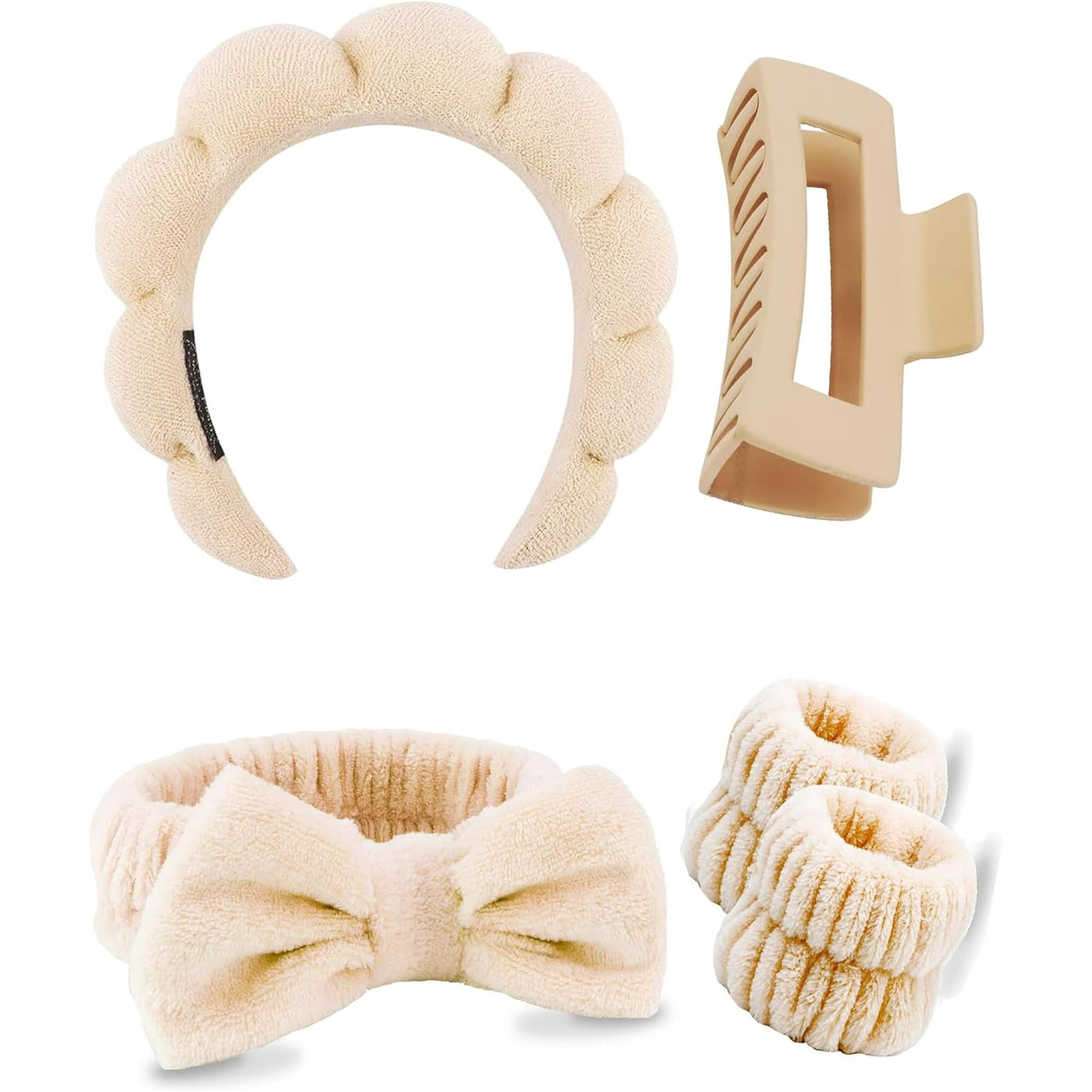 Click here for Nobrand A Five-Piece Spa Headband Set For Face Was... prices