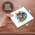3drose, Intrepid Red Fox Wave Surfer. Funny, Positive Summer Art Gift ...