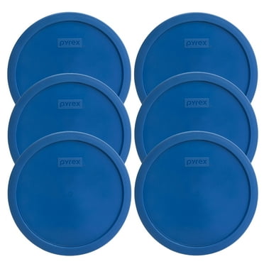 Pyrex Replacement Lid 7402-PC Blue Round Plastic Cover (8-Pack) for ...