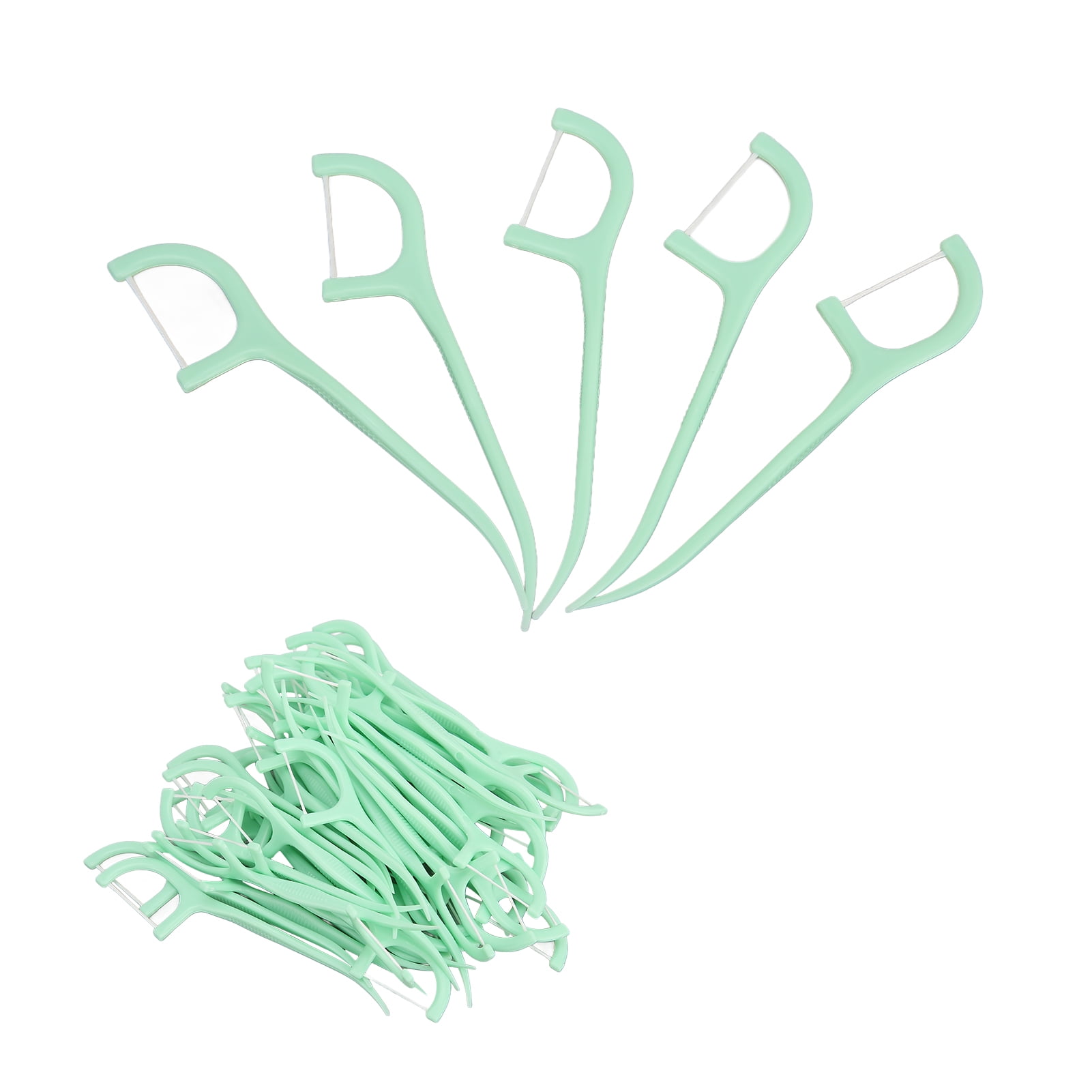Click here for Flameen 50pcs Floss Picks Thin Thread Tooth Floss... prices