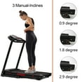 3.5 HP Foldable Treadmill with Manual Incline, 330lb Capacity, 12 ...