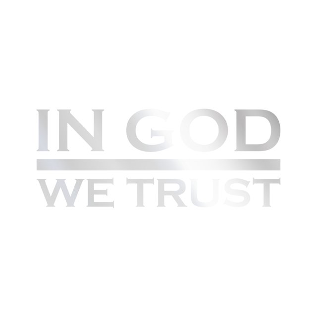 In GOD We Trust Sticker Decal Die Cut - Self Adhesive Vinyl ...