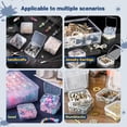 1 Large Box & 30-Grid Transparent Plastic Bead Organizer (Hinged Lid ...