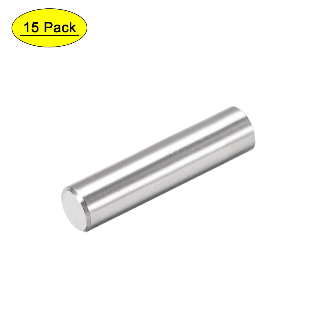 Uxcell 6mm X 25mm 304 Stainless Steel Dowel Pin 15 Pack - Walmart.com