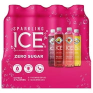 Sparkling Ice Drink Variety Pack, 17 Fl Oz, 12 Count (Black Raspberry, Cherry Limeade, Orange ...