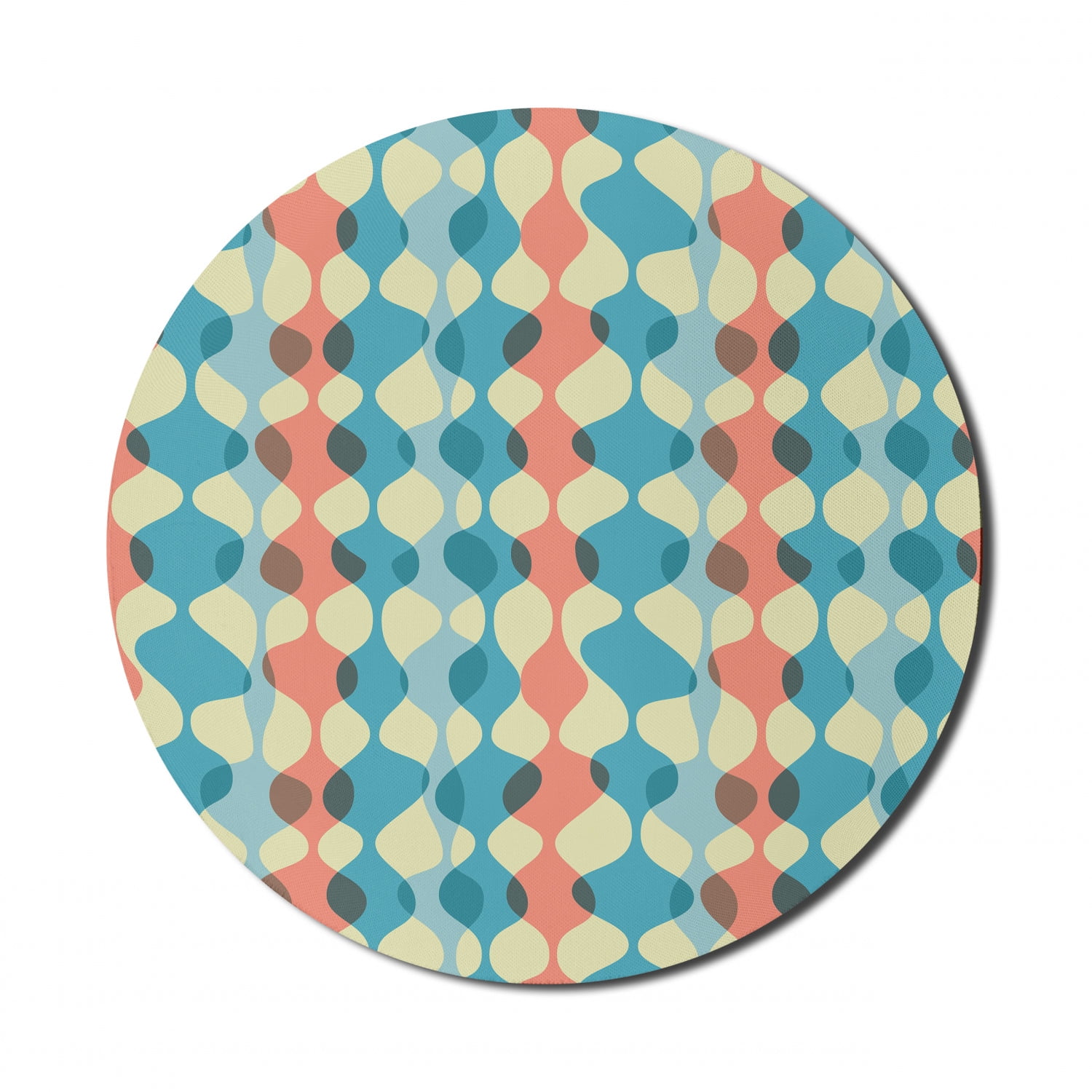 Abstract Mouse Pad for Computers, Vertical Arrangement with Vintage ...