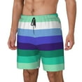 Trans-Inclusive Gay Men'S Pride Flag Mens Swim Trunks With Compression ...
