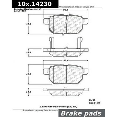 Centric Parts - Ceramic Pads - Walmart.com