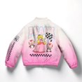 Nintendo Mariokart Princess Peach Girls Nylon Varsity Bomber Jacket ...