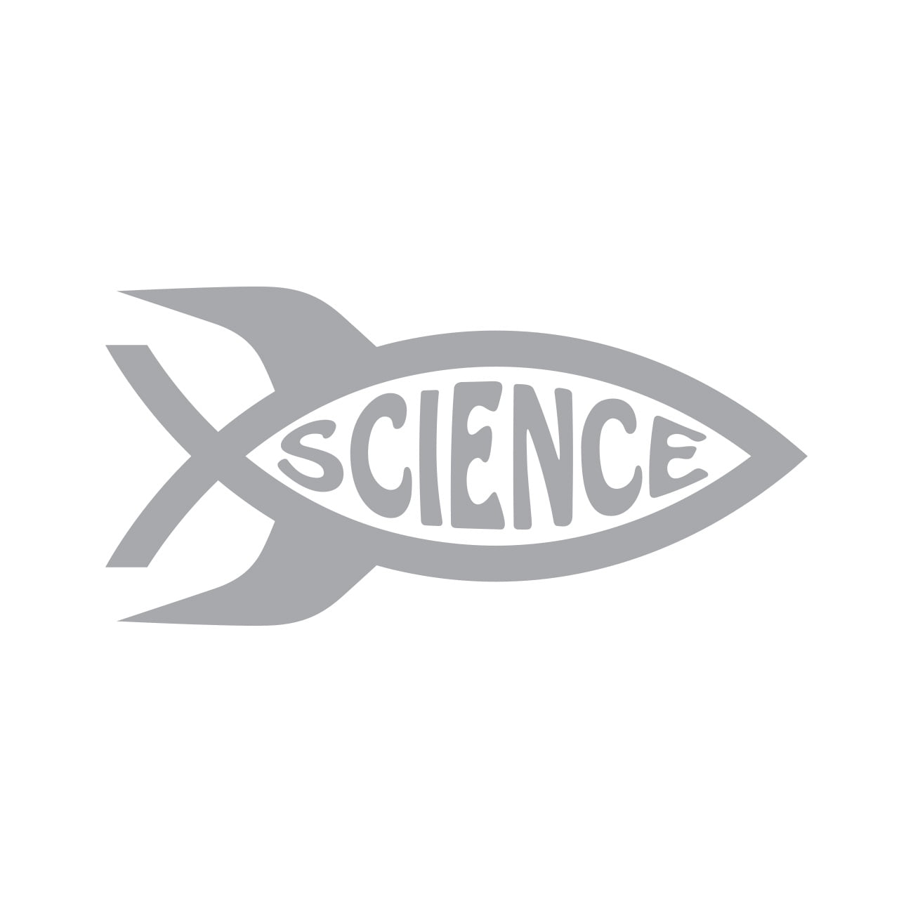 Science Fish Symbol Sticker Decal Die Cut - Self Adhesive Vinyl ...