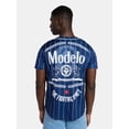 Modelo Men's and Big Men's Front Back Graphic Button Up Baseball Jersey ...