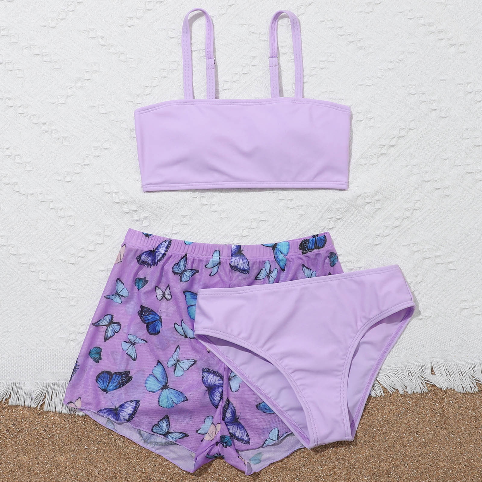 Click here for Wenxiaoo Swimsuit Girls 3 Piece Bathing Suits With... prices