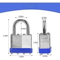 Padlocks with Same Key, 12 count Laminated Keyed Padlock (1-9/16", 40mm ...