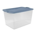 Free Shipping! Sterilite 66 Qt. Latch Box Plastic Adult, Blue Moonlight ...