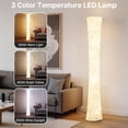 1/2pcs LED Floor Lamp, 61'' Modern Floor Lamp with White Fabric Shade ...