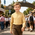 AJGRHE Boys Stand Collar Plaid Long Sleeve Button Down Shirt, Classic ...