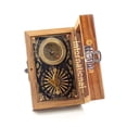 J. Scott Solid Brass Directional & Sun Compasss with Wooden Box ...