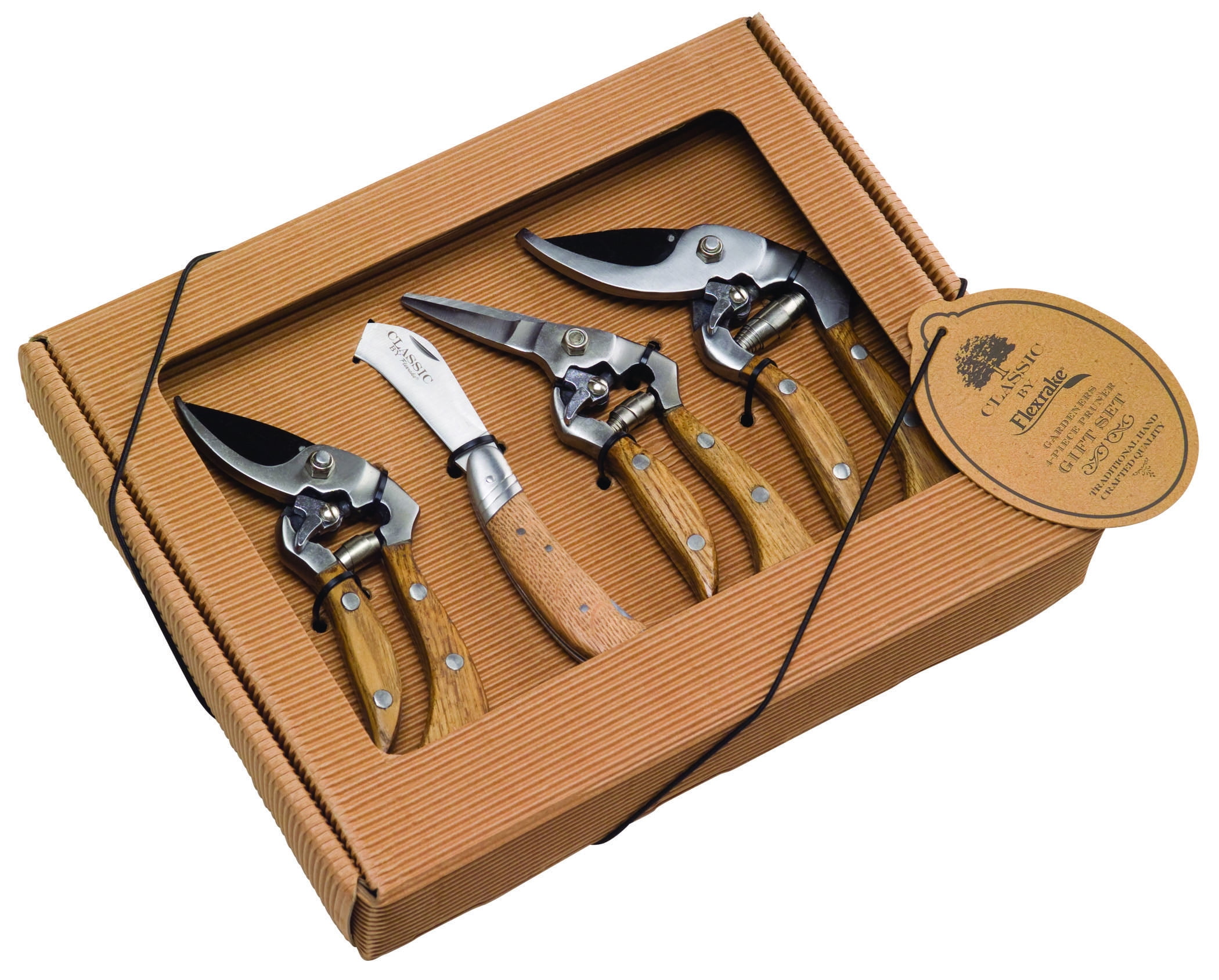 Flexrake CLA108 4 Piece Gift Pack Classic Pruners - Walmart.com