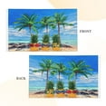 Pinapple Palm Trees Flag 3x5 Ft Outdoor Indoor With Grommet Garden Yard ...