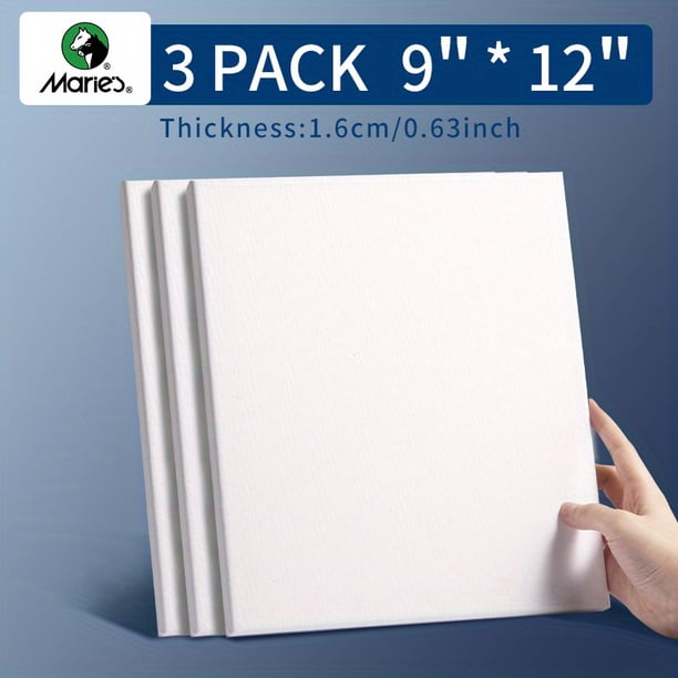 Marie's 3 Packs Stretched Canvas With 6x6",8x8",12x12",12x16", And ...