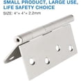 12 Pack Black Door Hinges 4 Inch Interior Hinge Satin Nickel Door ...