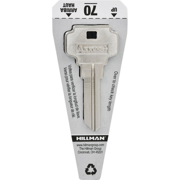 Hillman 88207 Dexter Key, 70, Brass, Silver Finish - Walmart.com ...