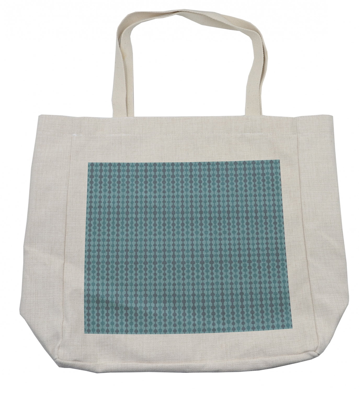 Grey Blue Shopping Bag, Hand Drawn Arrangement of Abstract Shapes ...
